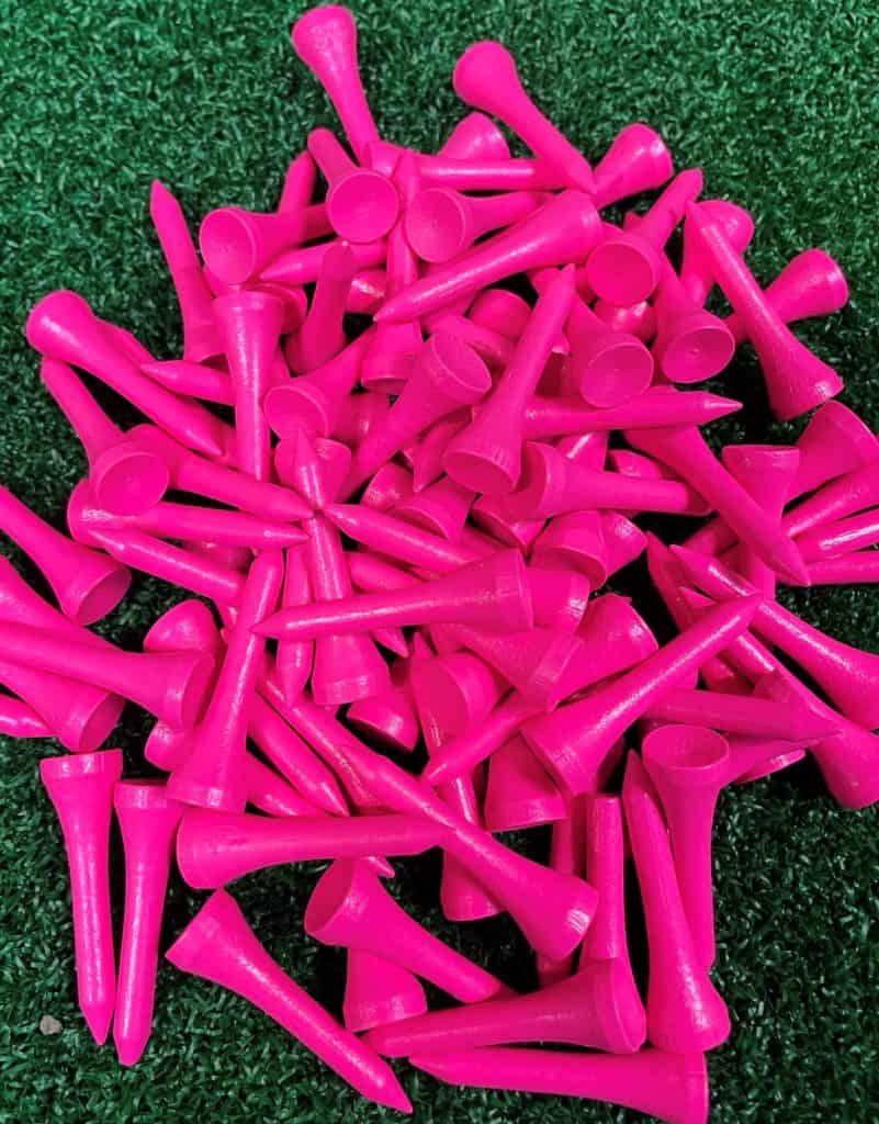 Golf Tees 38mm | Bamboo | Multiple Colours - TH Golf