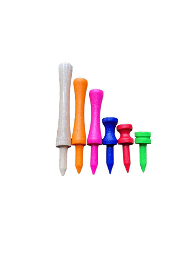 Castle Golf Tees - Bamboo - Multiple Colours - TH Golf