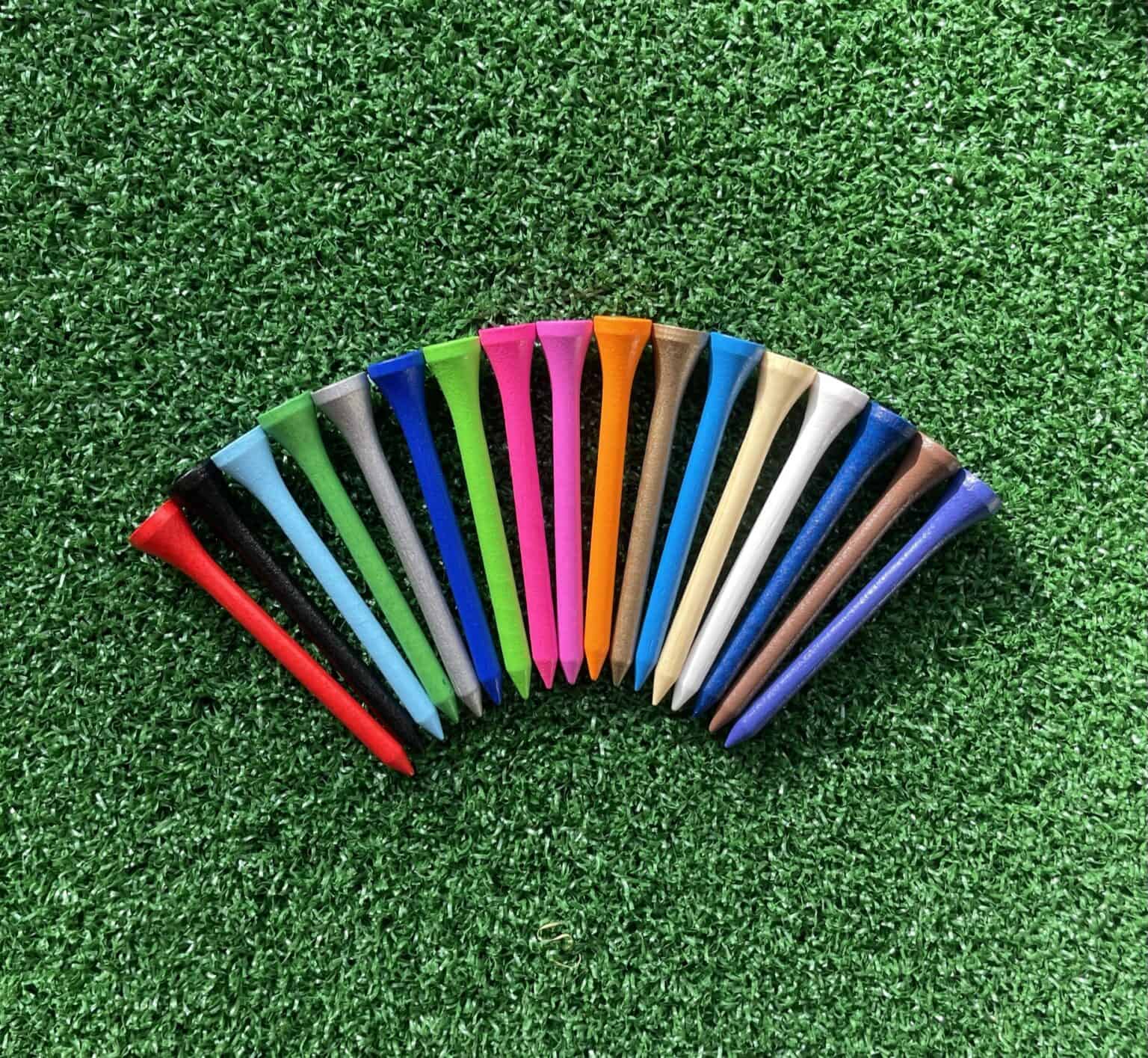 Golf Tees Bamboo - Bulk Quantities - Multiple Colours & Sizes