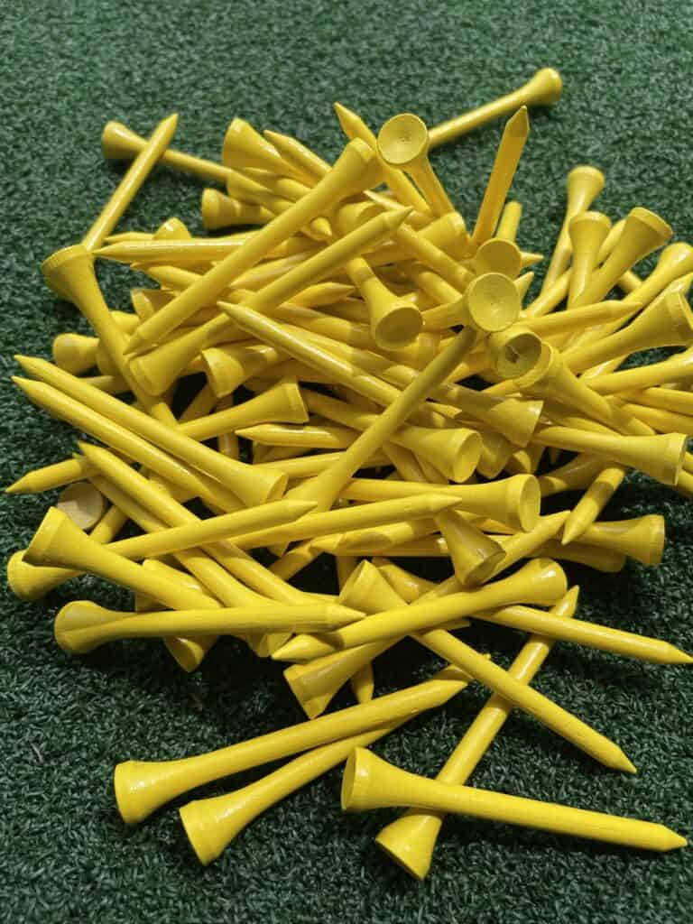 Golf Tees Bamboo - Bulk Quantities - Multiple Colours & Sizes
